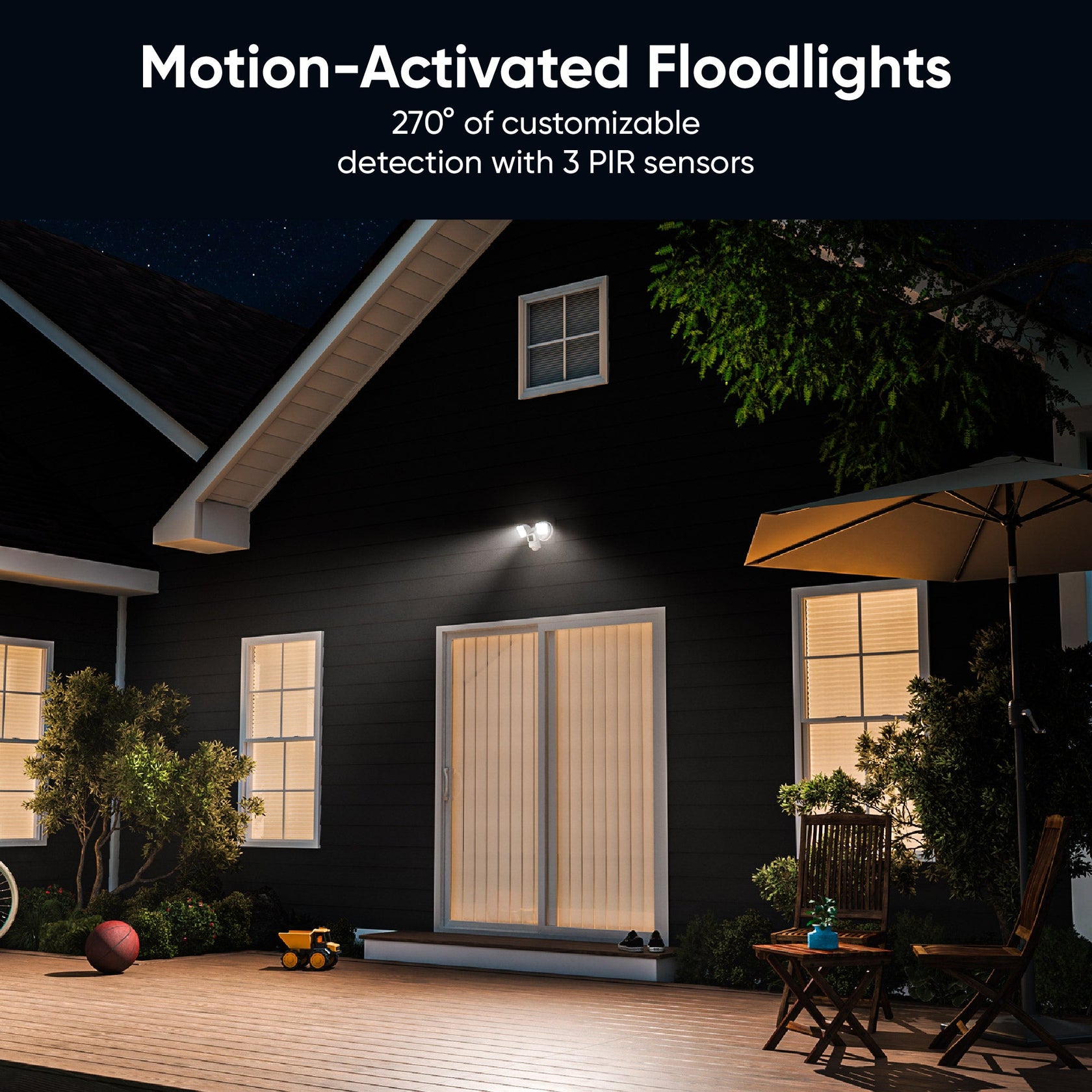 Bright, Color Night Vision, Motion Detection | Wyze Cam Floodlight