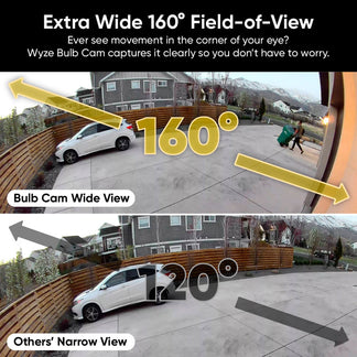 Wyze Bulb Cam | 2K HD, 800 Lumen LED Light Bulb | Bulb Security Cam