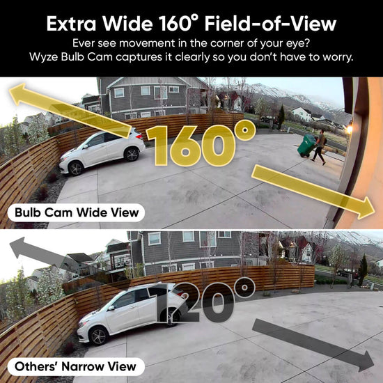 Wyze Bulb Cam | 2K HD, 800 Lumen LED Light Bulb | Bulb Security Cam