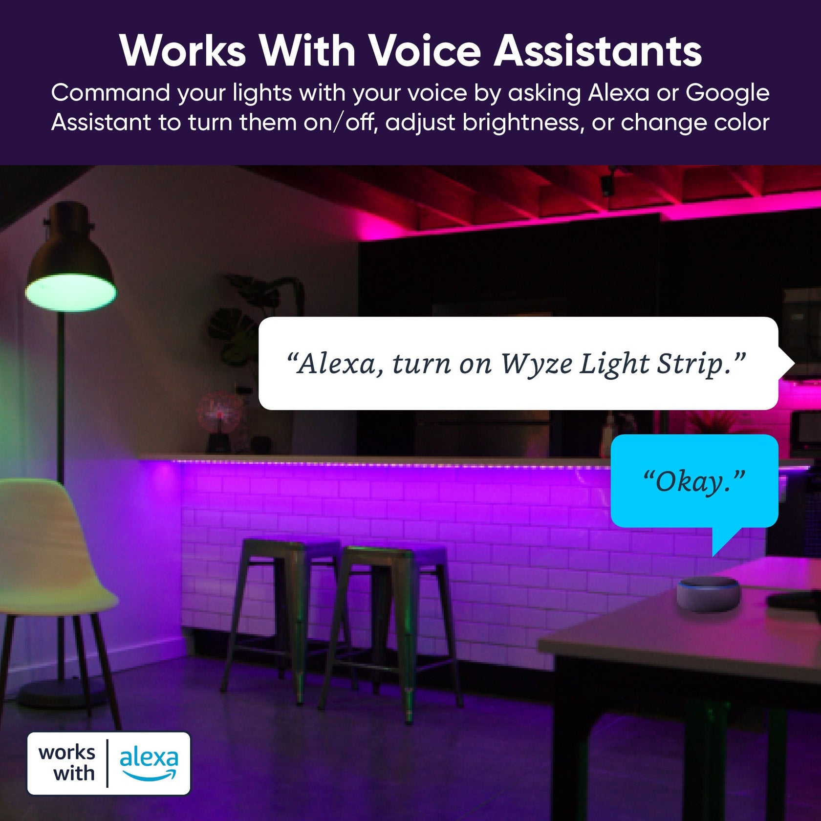 Wyze Light Strip Pro | For Kitchen, TV, Bathroom, and More