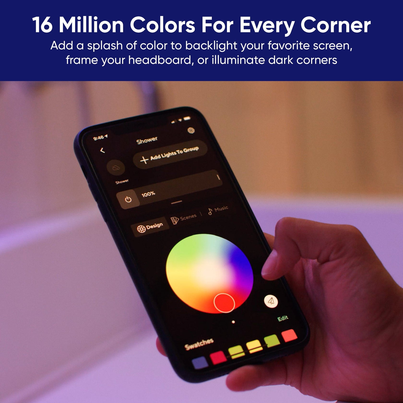 Wyze Light Strip | For Kitchen, TV, Bathroom, and More