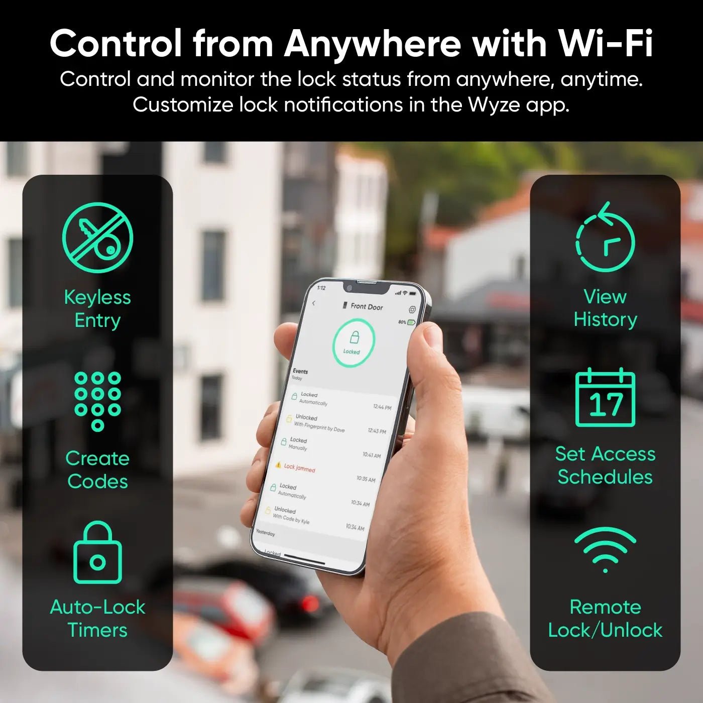Wyze Lock Bolt V2 Smart Door Lock | Wyze